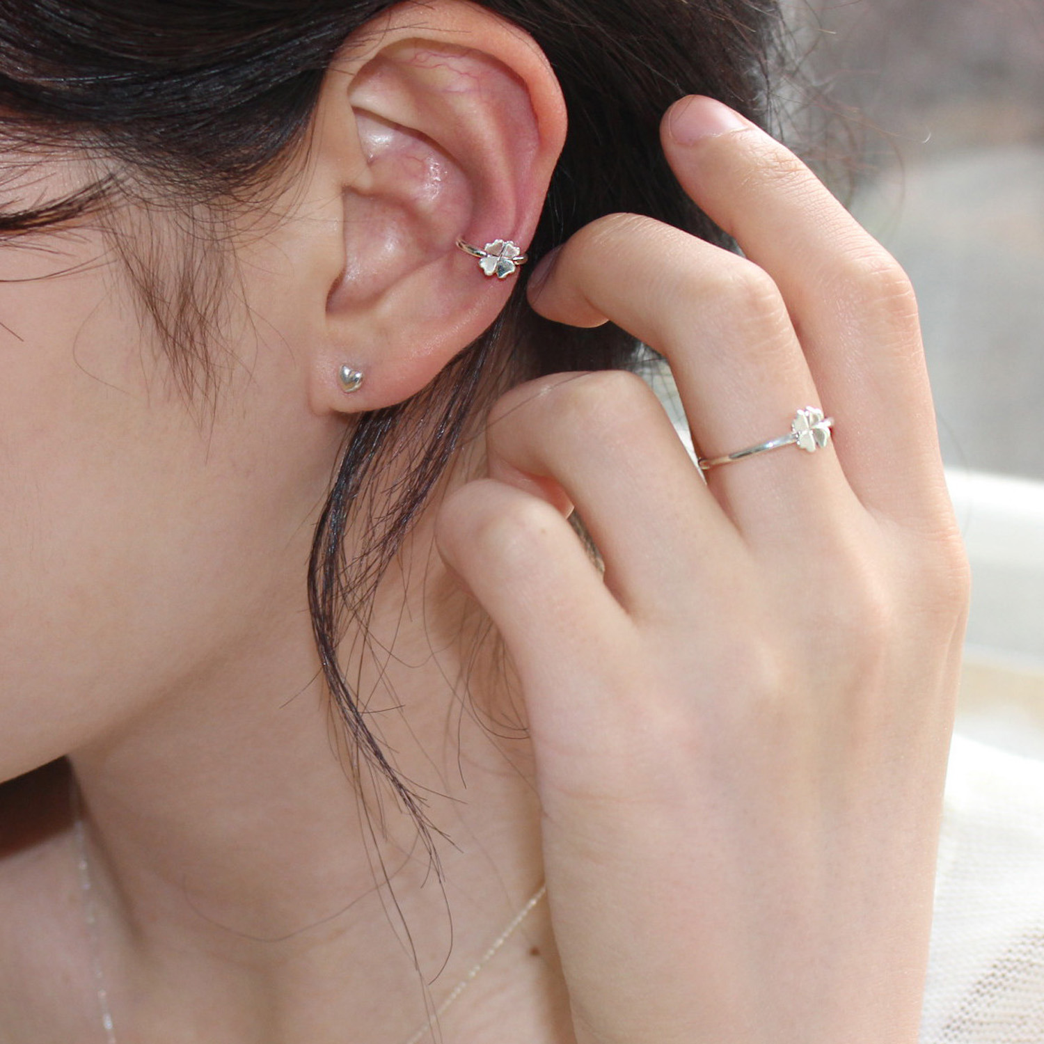 Clover earcuff - HAGO(하고)