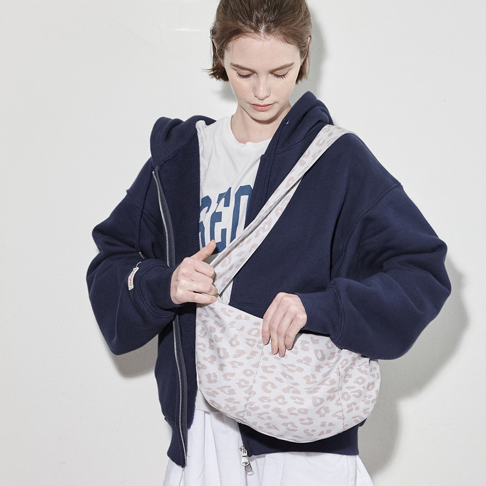 Leopard half moon Two-way Hobo Bag - HAGO(하고)