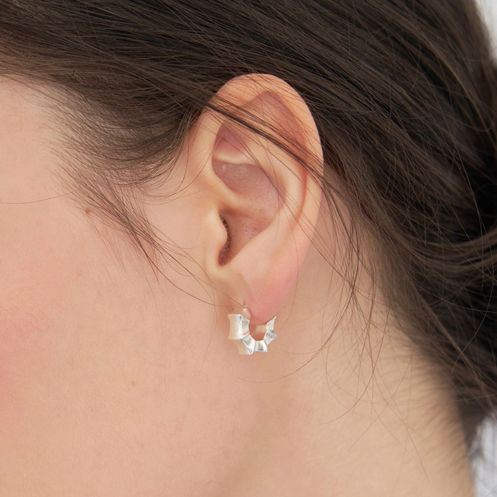 Amone Wave Ring Earring - HAGO(하고)