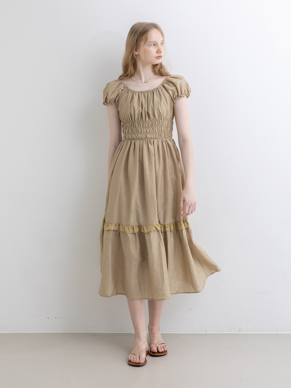 06/23 예약배송_WD_Puff cuffs dress_2color - HAGO(하고)