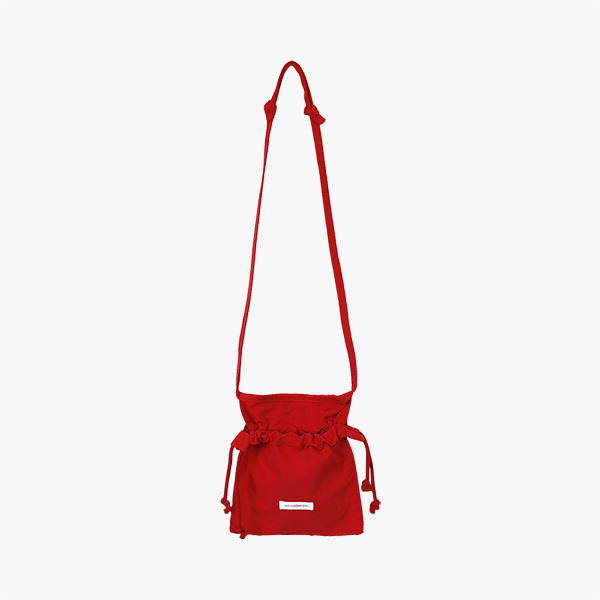 [30%쿠폰]SIMPLE DRAWSTRING BAG_RED - HAGO(하고)