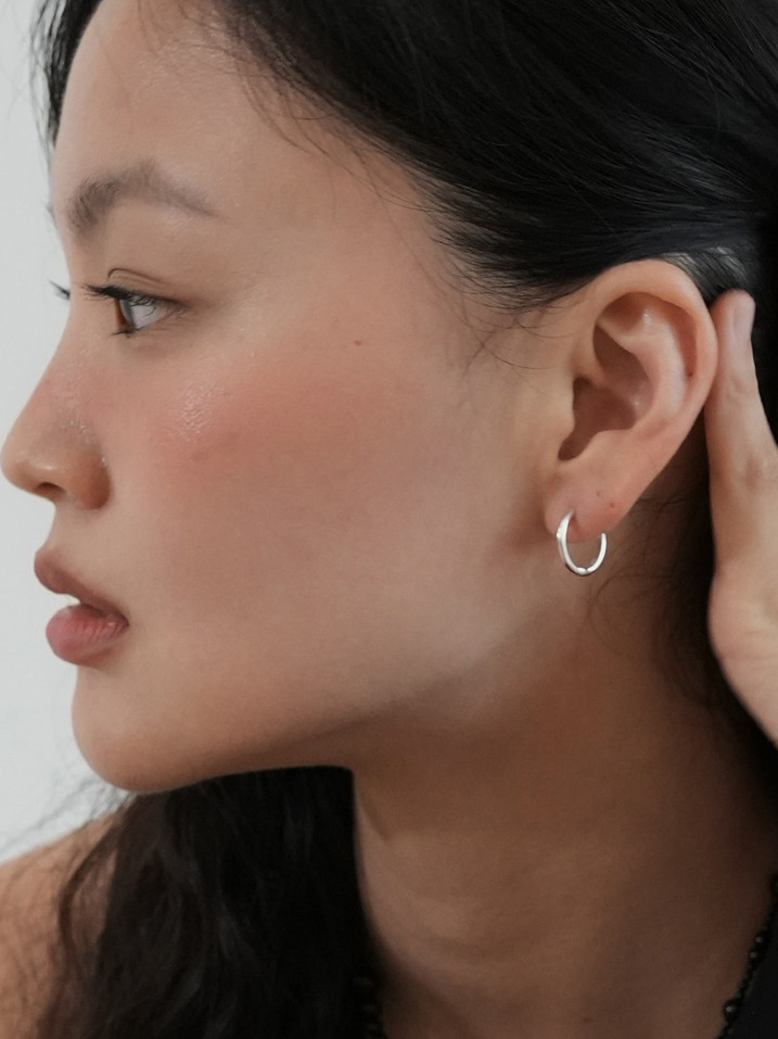 [925 Silver] #AE61 (Silver) - HAGO(하고)