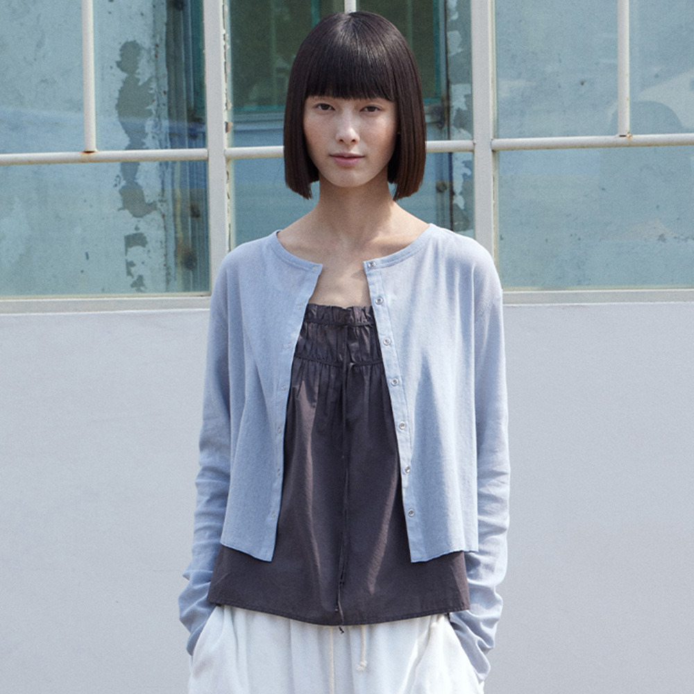 new livi mesh cardigan (sky) - HAGO(하고)