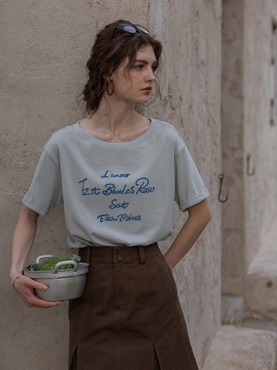 DA_Straight neck dropped top_2color - HAGO(하고)