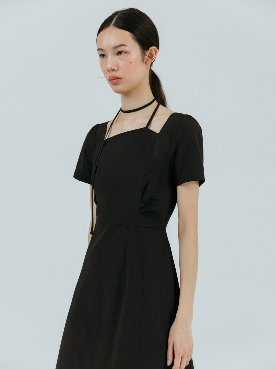 2-Way Strap Dress, Black - HAGO(하고)