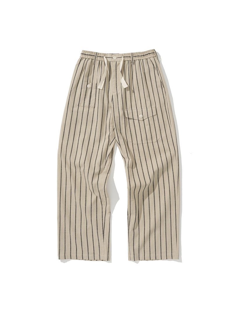 stripe resort pants beige - HAGO(하고)