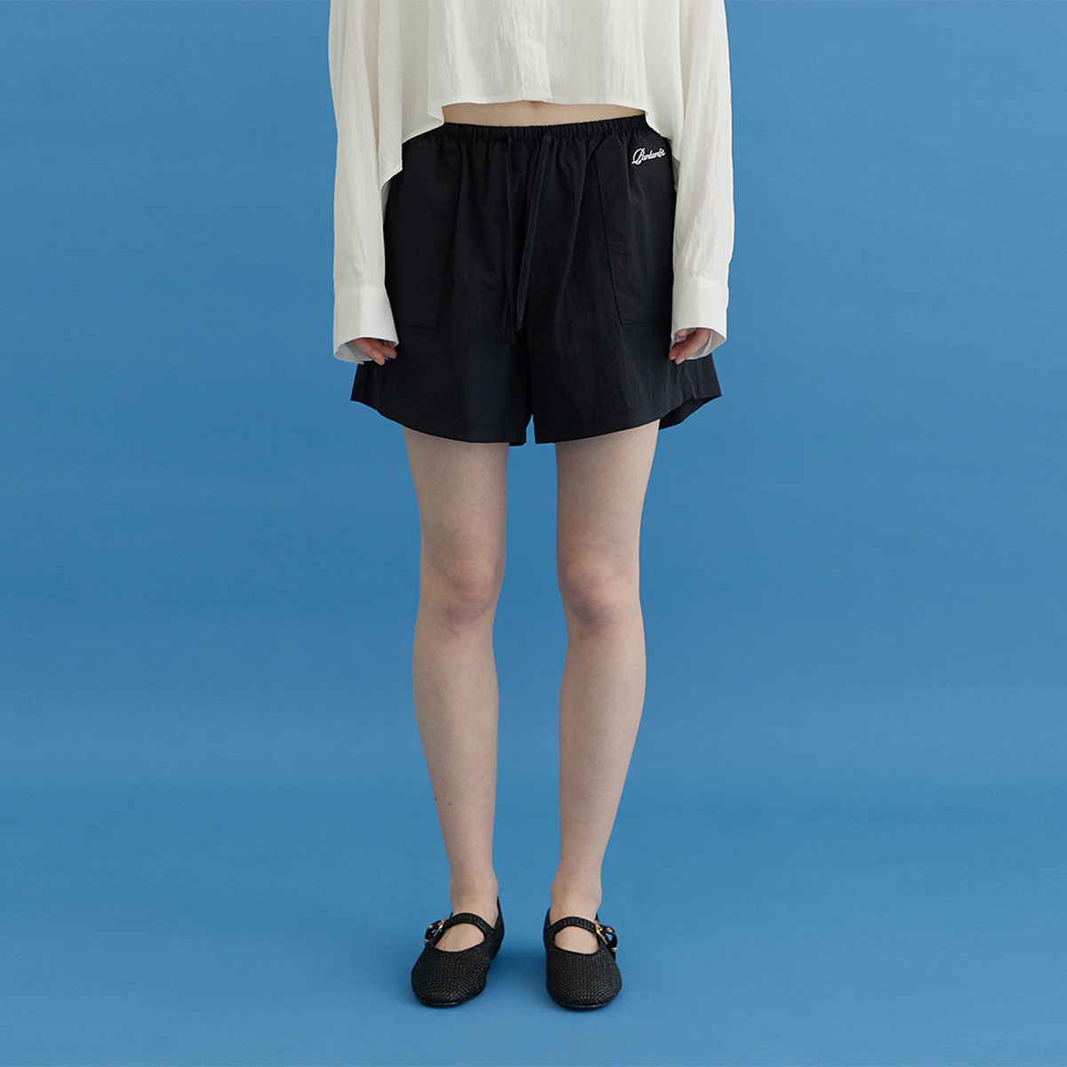 Summer Lake Half Pants (black) - HAGO(하고)