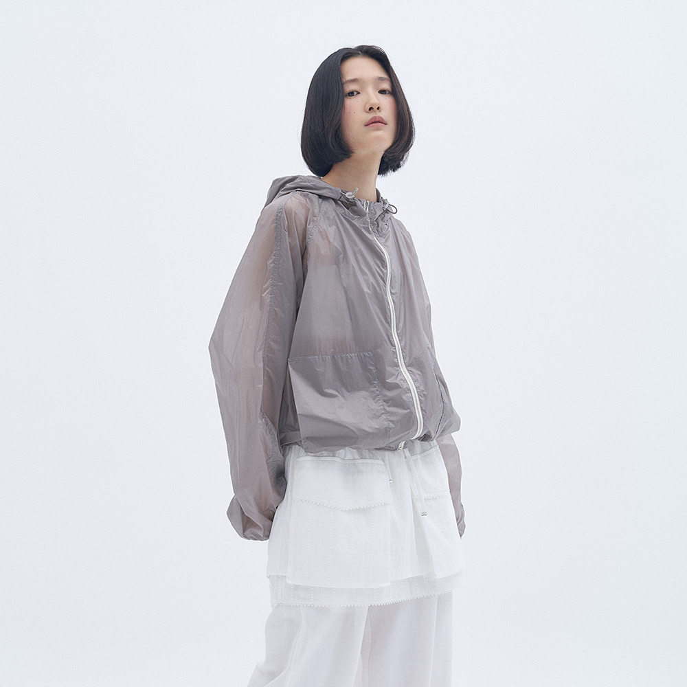 Foy Rain Hood Jumper (Gray) - HAGO(하고)