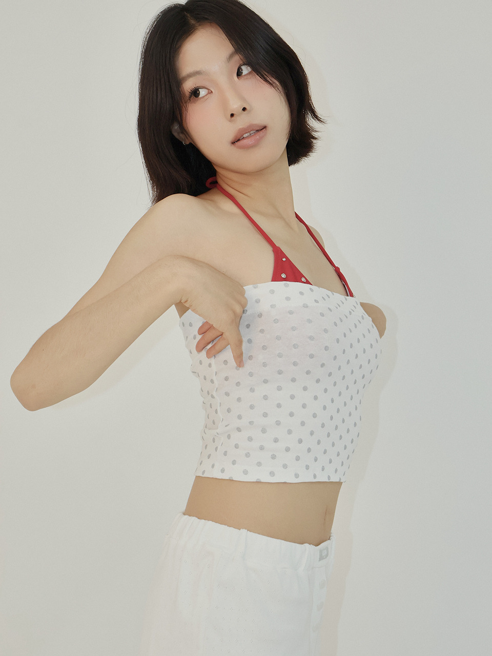 DOT TUBE TOP (IVORY) - HAGO(하고)