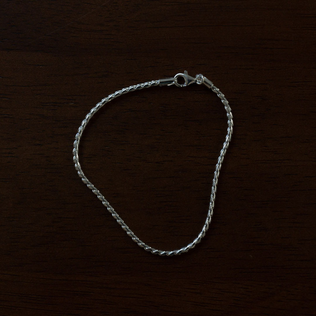 silver925 rope chain bracelet - HAGO(하고)