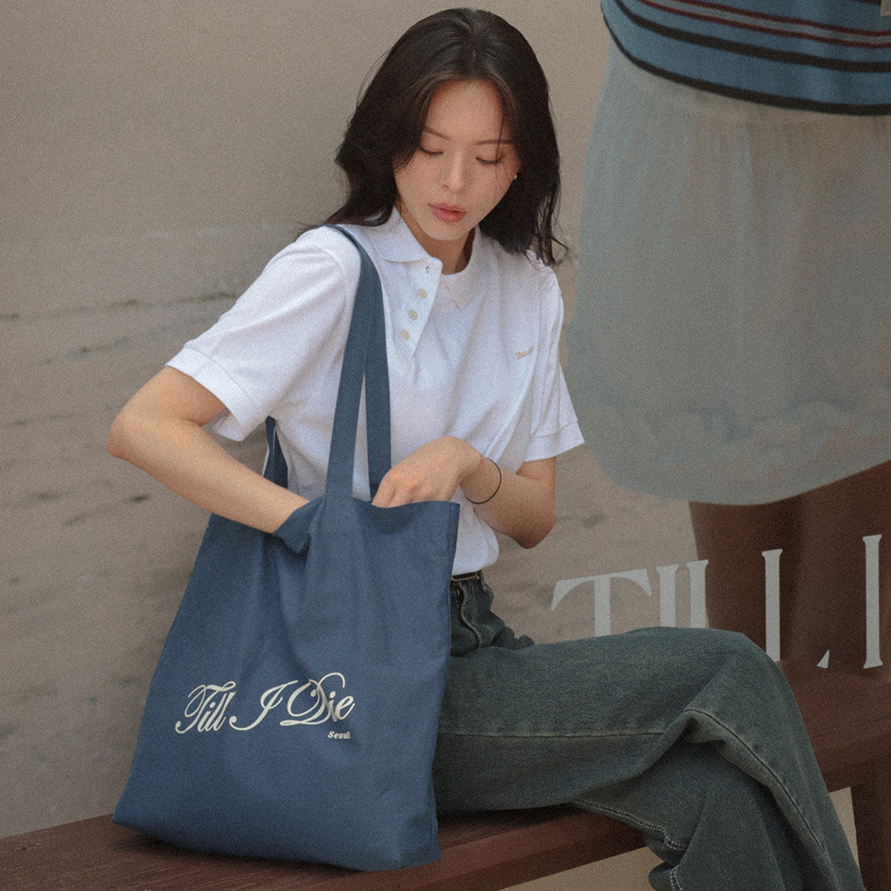 Lettering logo eco bag TISU04AH01_[6color] - HAGO(하고)