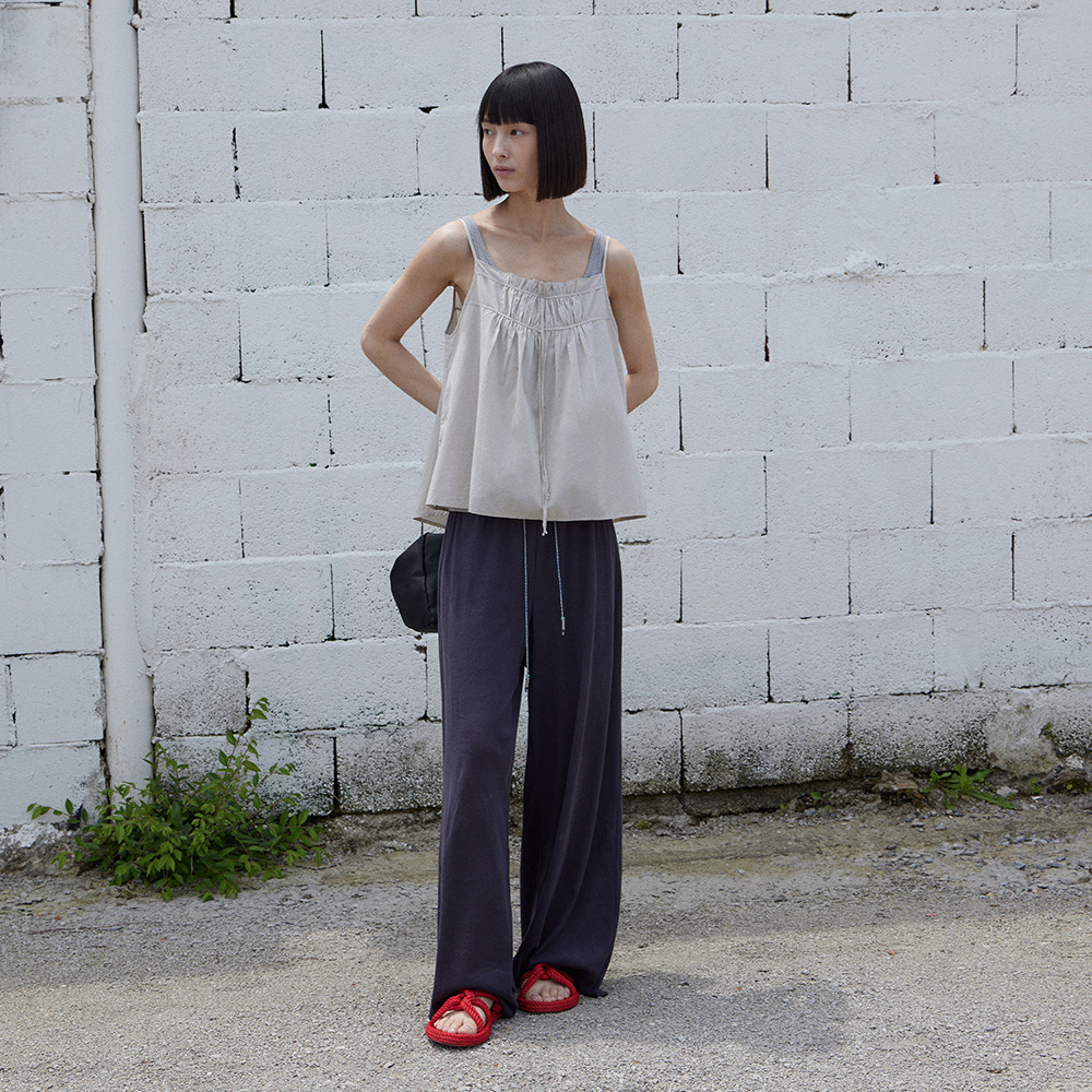 hills camisole top (light gray) - HAGO(하고)