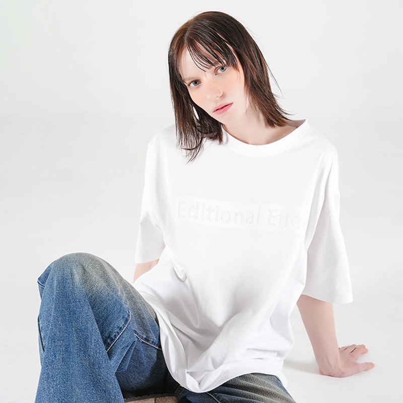 Simple Editional T-shirt (White) - HAGO(하고)