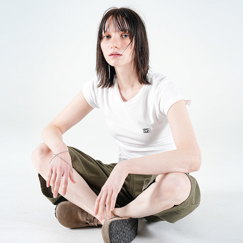Double Editional Label T-shirt (White) - HAGO(하고)