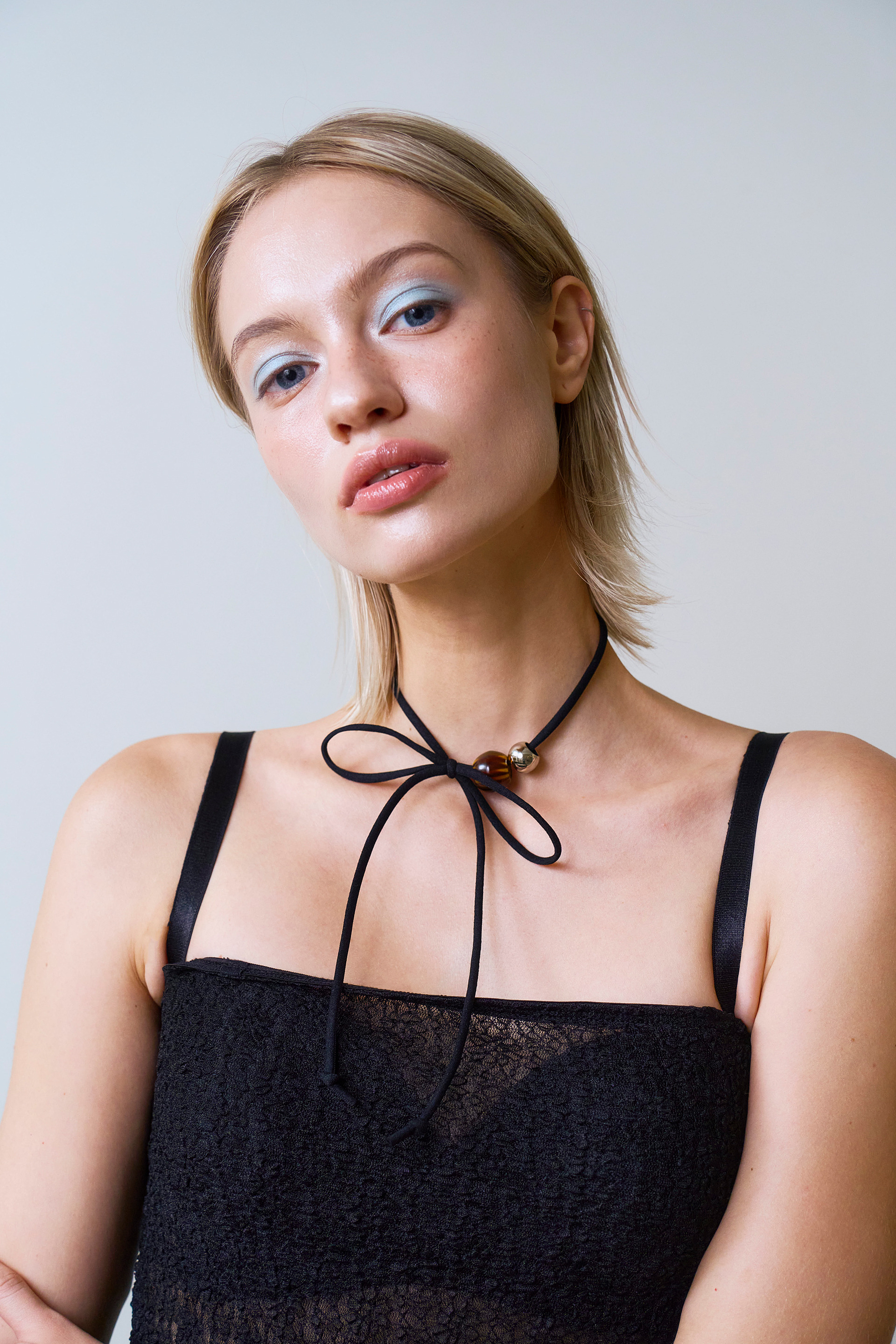 보헤미안 믹스 볼 초커 (Black) - HAGO(하고)