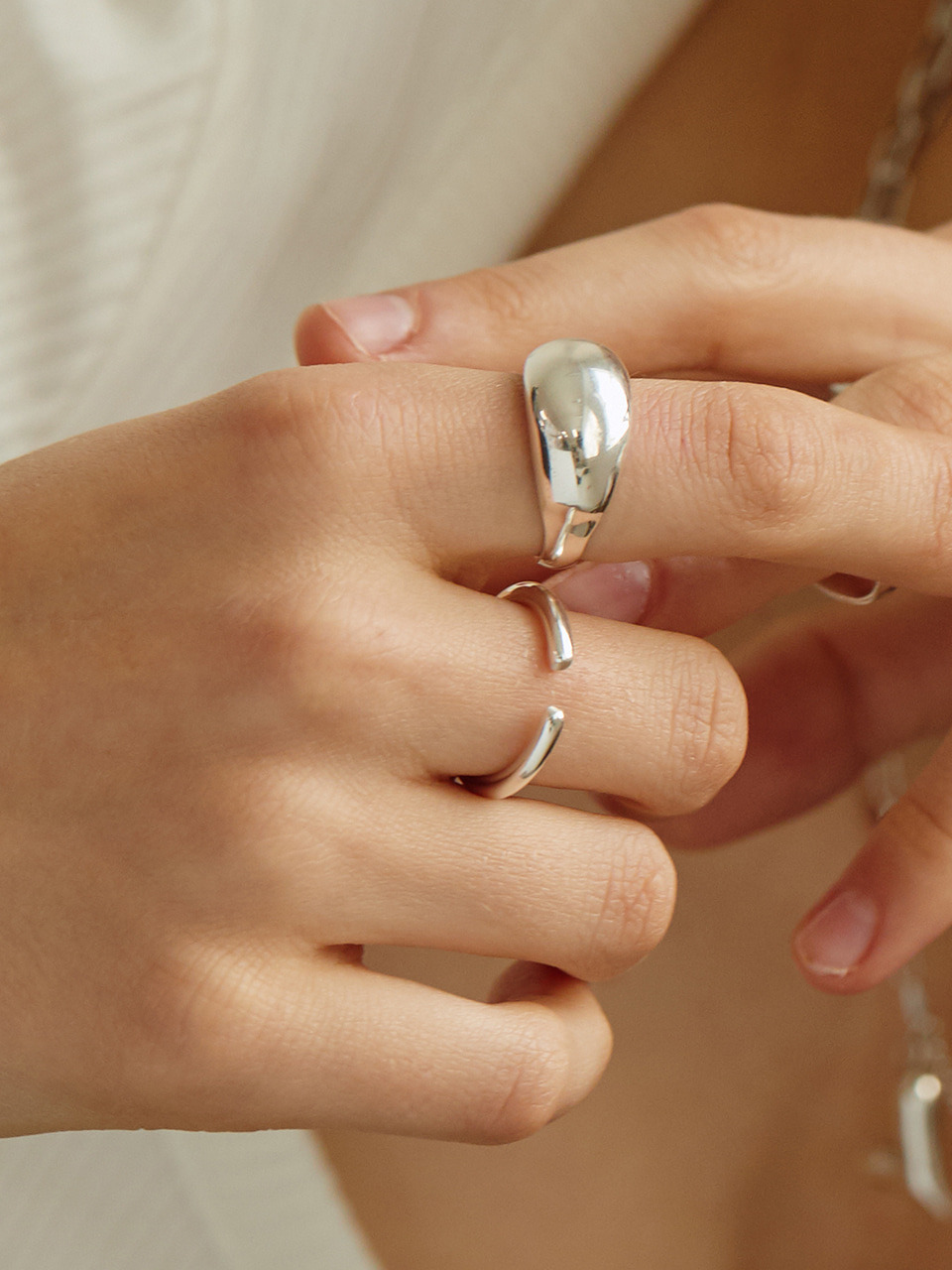 [silver925] chevrier bold ring - HAGO(하고)