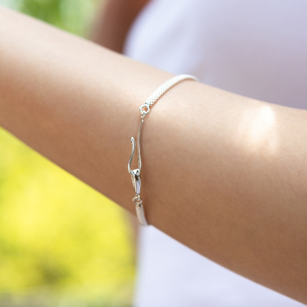 Flat Snake Chain Bracelet - HAGO(하고)