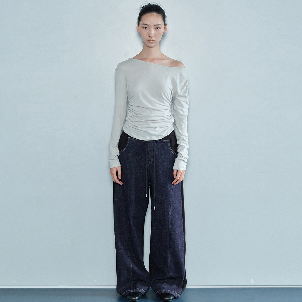 DENIM REVERSE PANTS / BLACK - HAGO(하고)