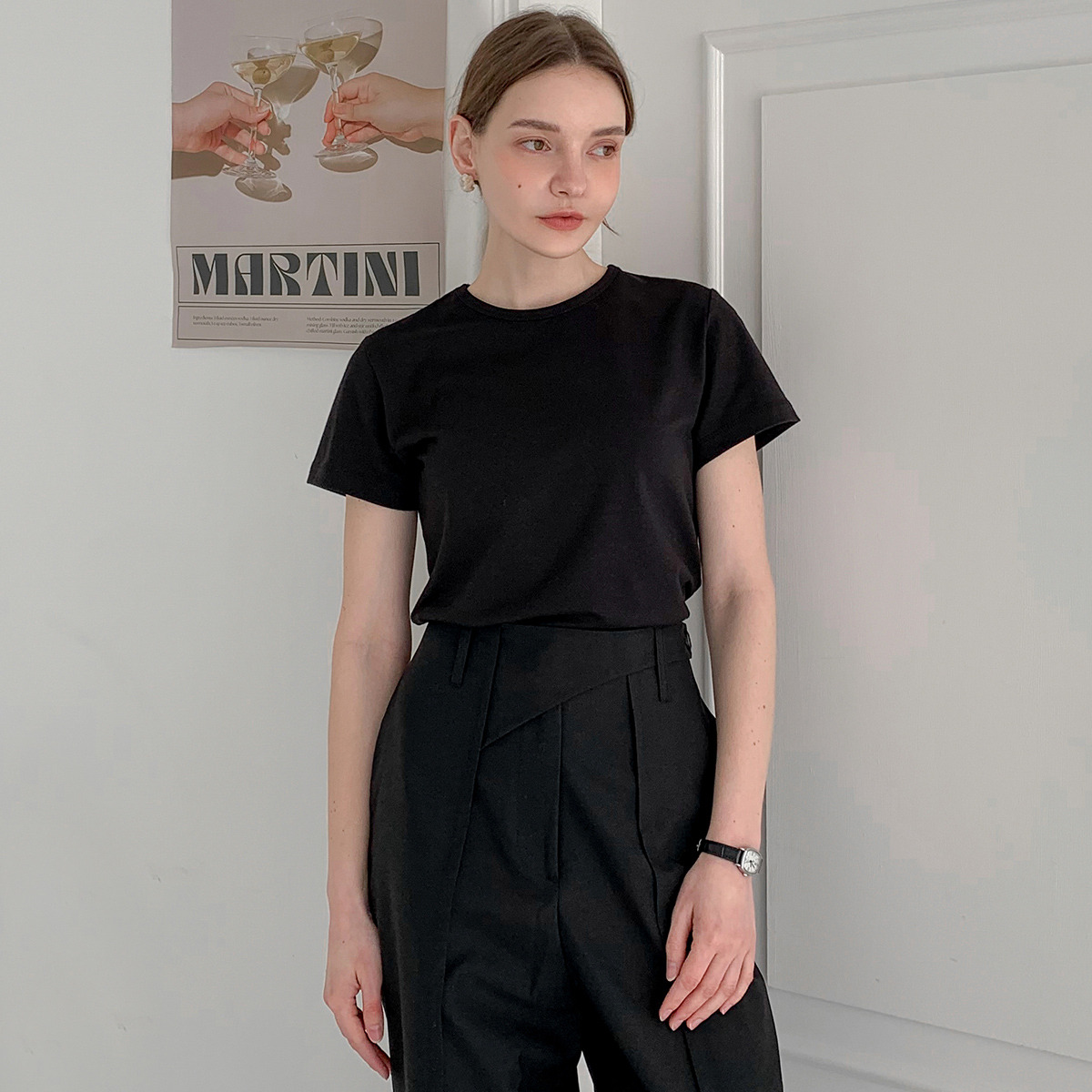 클래식 레귤러핏 반팔 티셔츠 (2colors) - HAGO(하고)