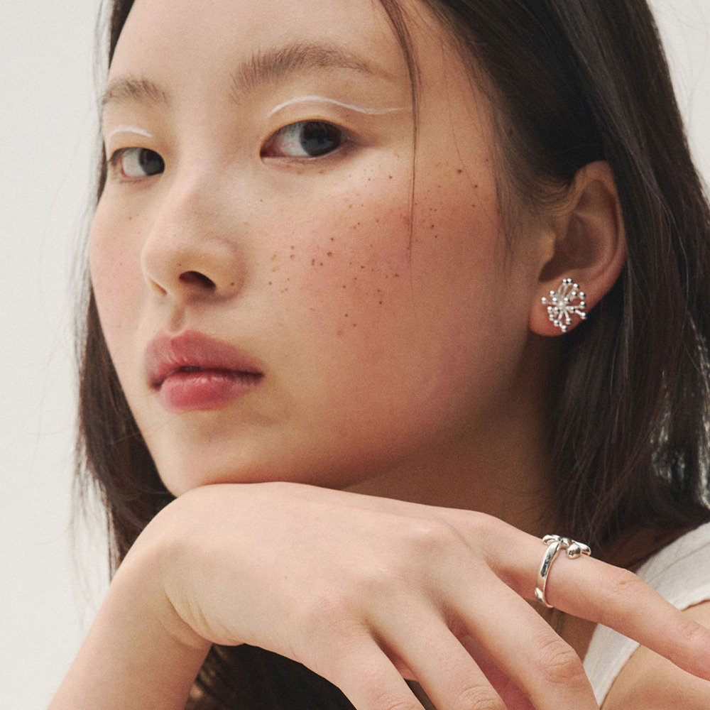 frog earring 925 silver - HAGO(하고)