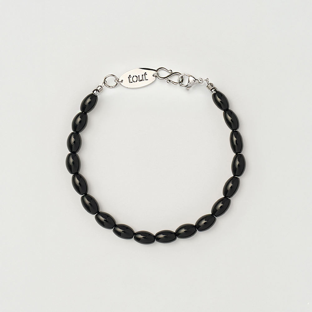 mini black bean bracelet - HAGO(하고)