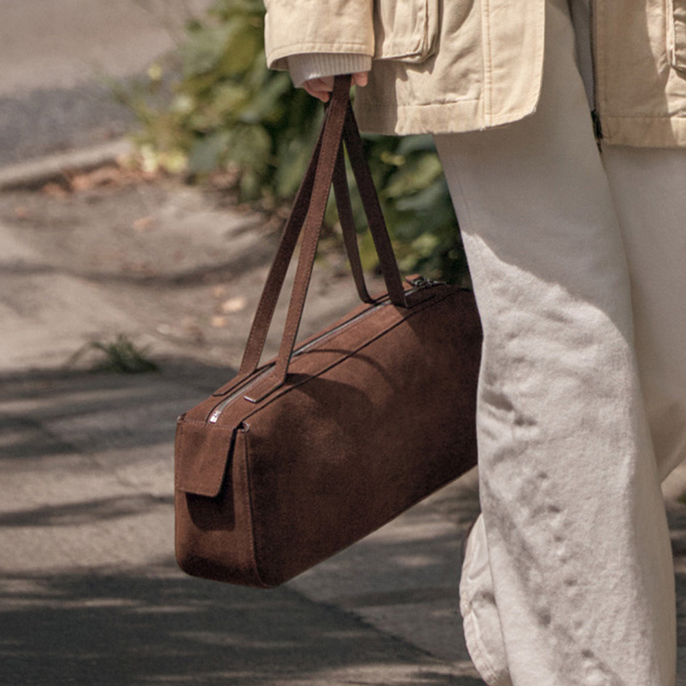 SIAC3086 Suede Keel Bag_Brown - HAGO(하고)