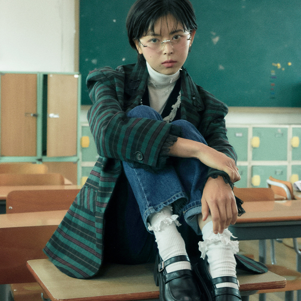 Check house Jacket - Green - HAGO(하고)