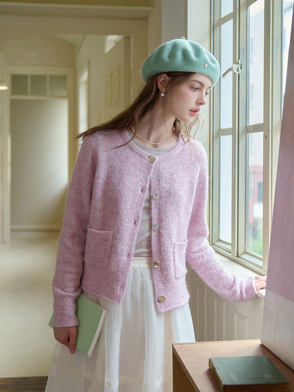 SR_Hoop knitted cardigan_3color - HAGO(하고)