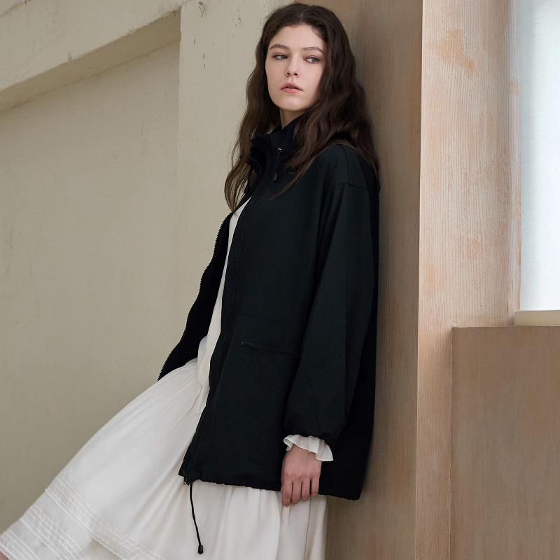 HIGH-NECK UTILITY JUMPER_BLACK - HAGO(하고)