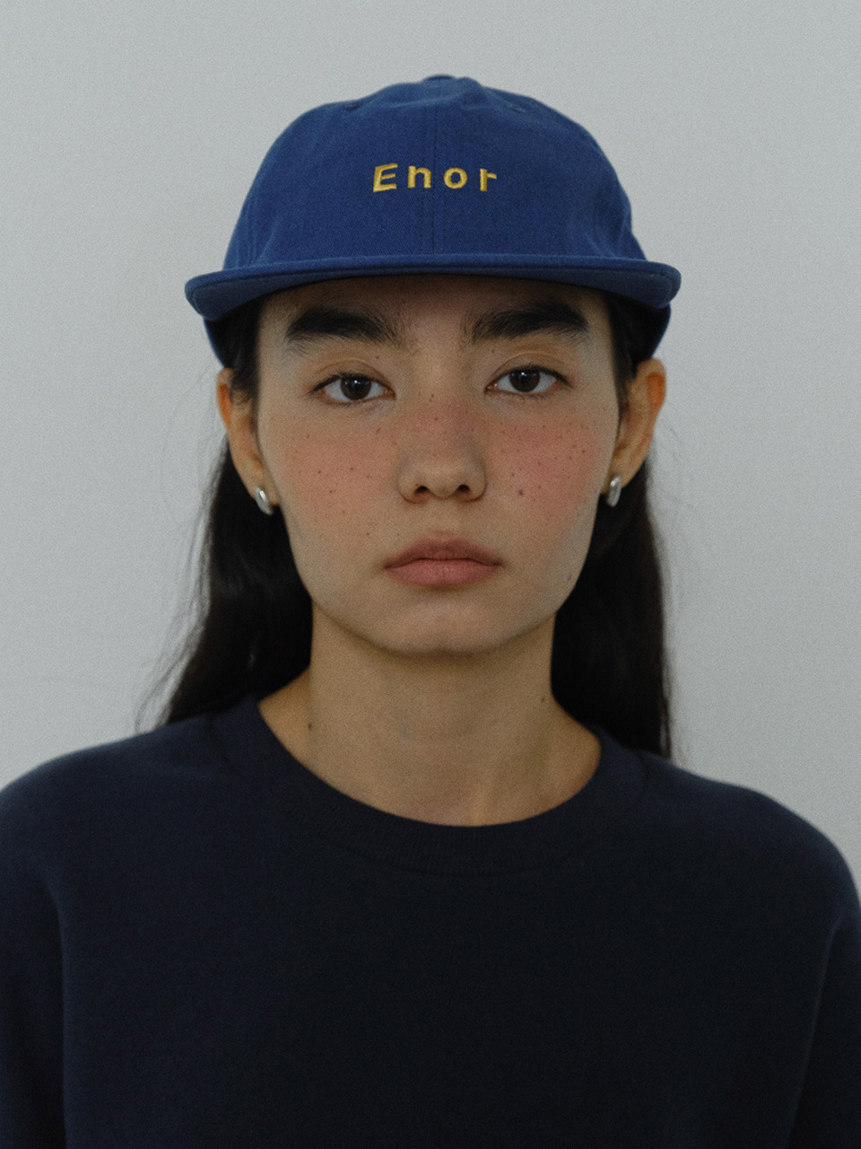 [CORE] ENOR SMALL LOGO BALL CAP - NAVY - HAGO(하고)