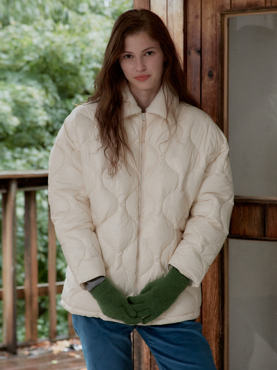 Onion Quilting Wellon Jacket_Ivory - HAGO(하고)
