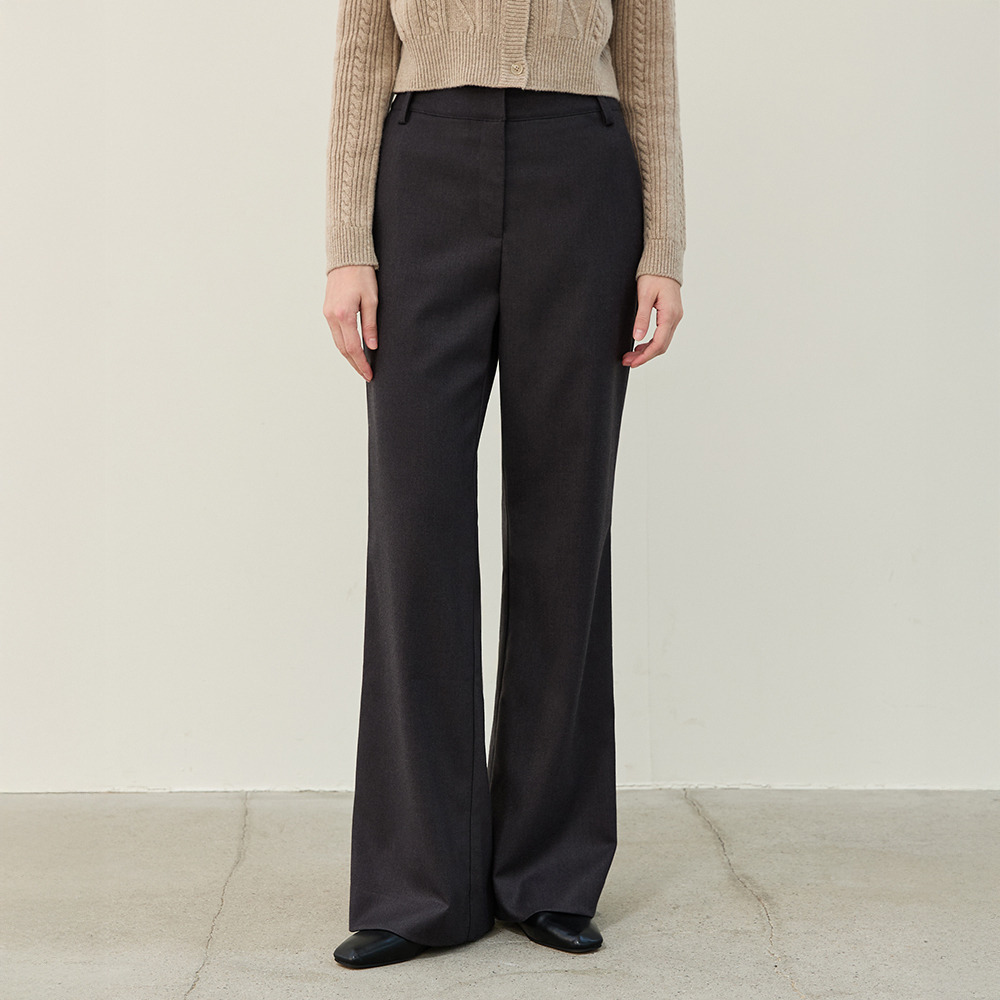 [기모][-6cm 숏버전 추가] W1109 BOOT CUT SLACKS(2COLORS) - HAGO(하고)