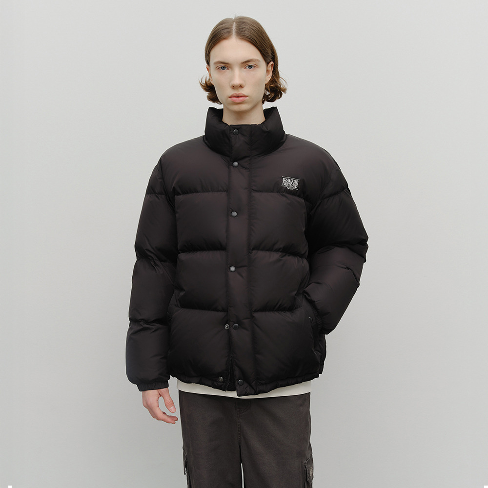 CLASSIC LOGO DOWN JACKET black - HAGO(하고)