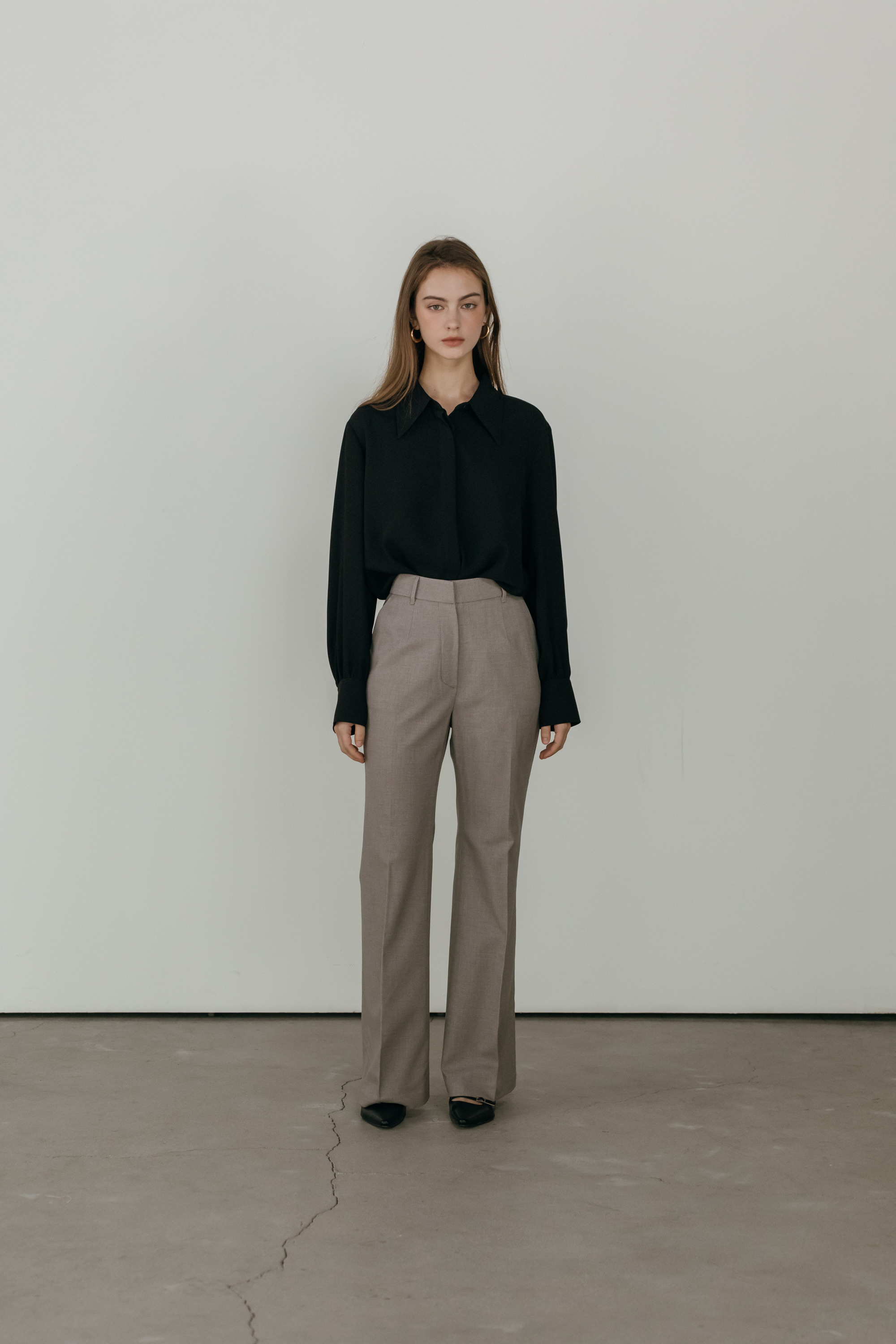 [25%쿠폰]Sharon Boots Cut Slacks (Beige) - HAGO(하고)