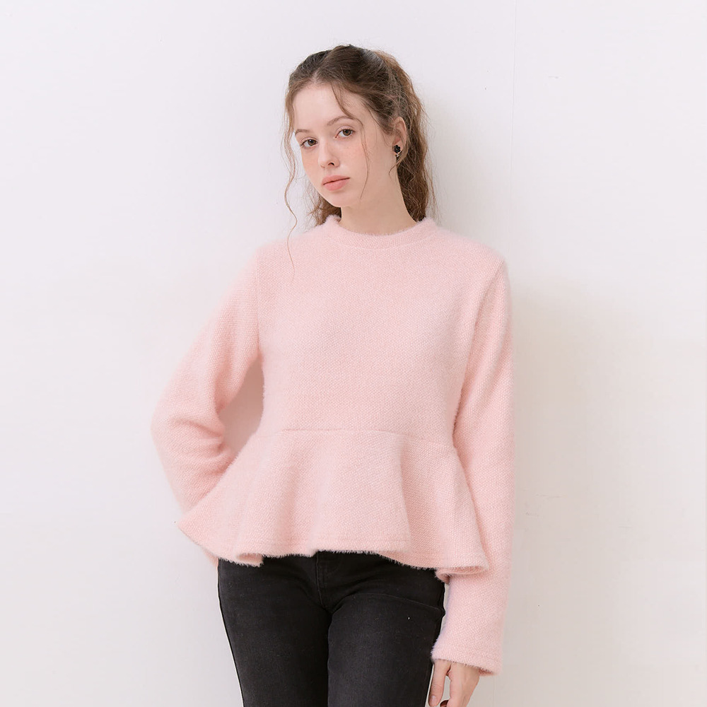 Cleo Fluffy Flare Top – Milk Berry - HAGO(하고)