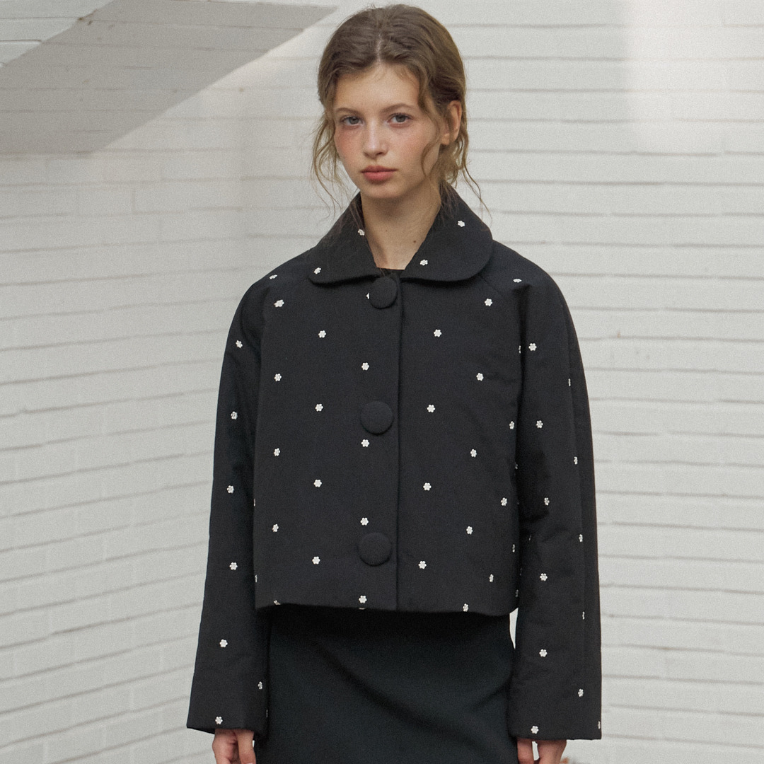 Daisy Padding Down Jacket [Black] - HAGO(하고)