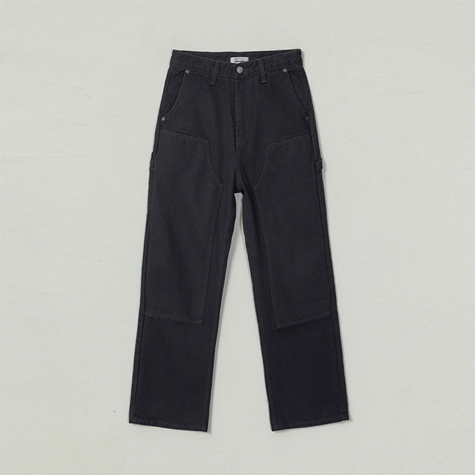 CALEB STITCH COTTON PANTS_NAVY - HAGO(하고)