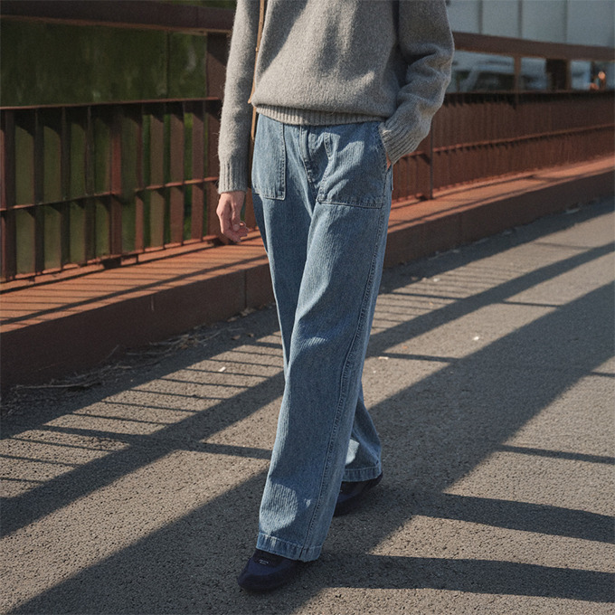 DEITY STRAIGHT DENIM PANTS_DENIM - HAGO(하고)