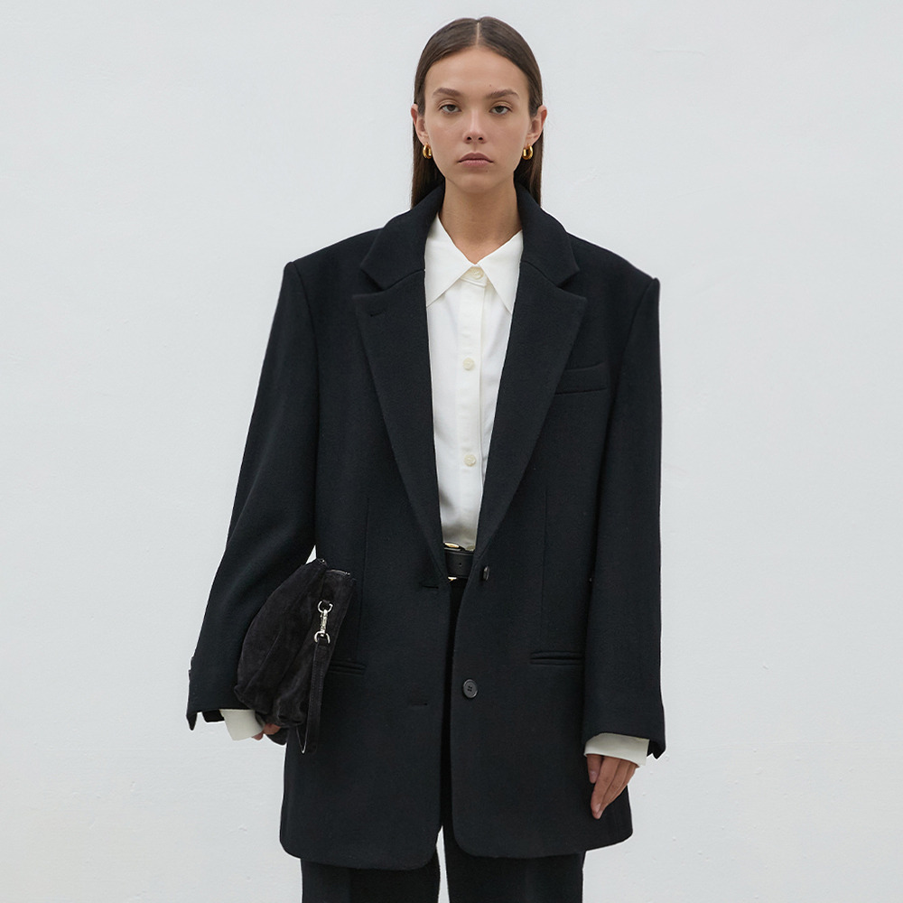 RIVER WOOL OVER FIT JACKET - HAGO(하고)