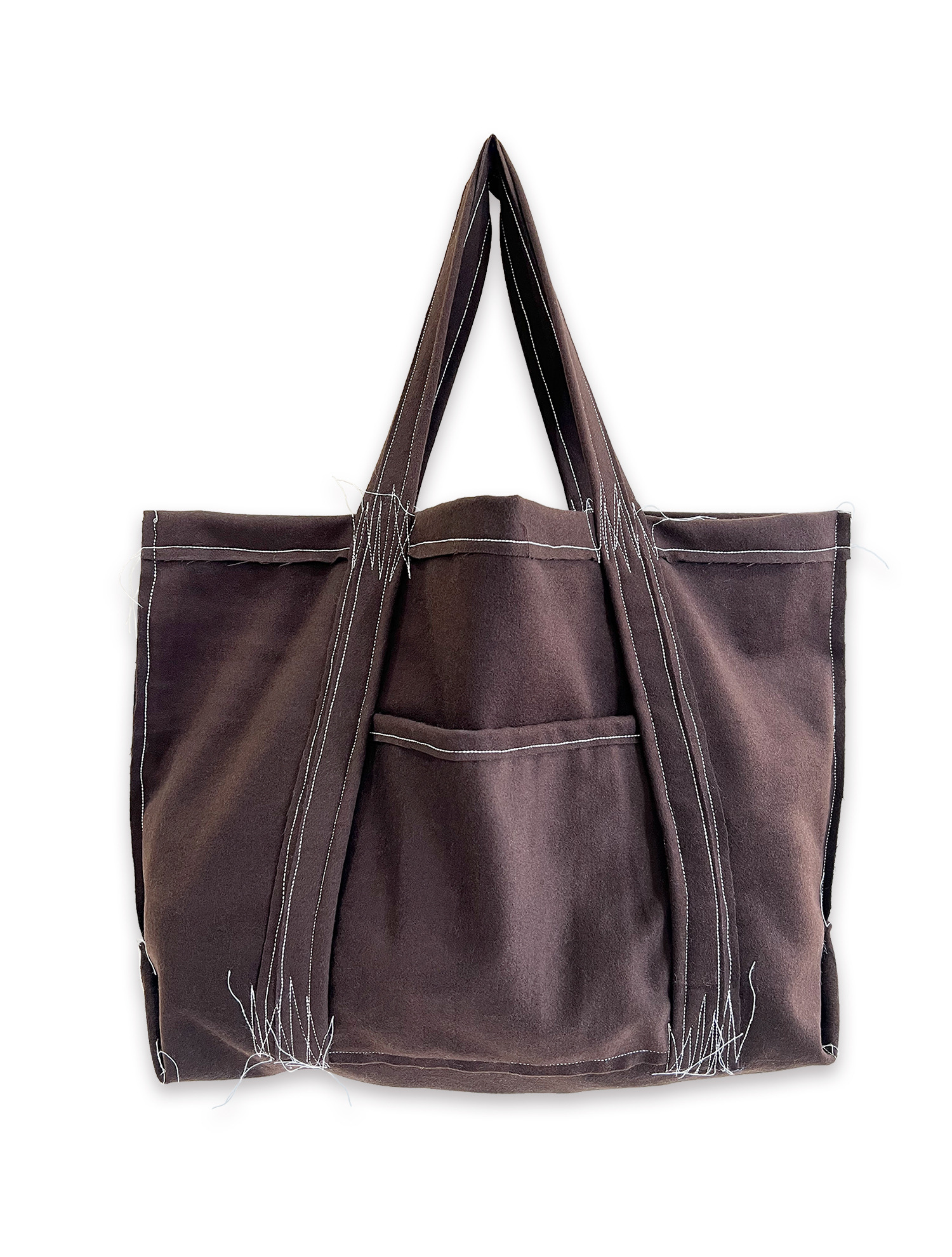 O Logo Drawing Stitch Bag / Brown - HAGO(하고)