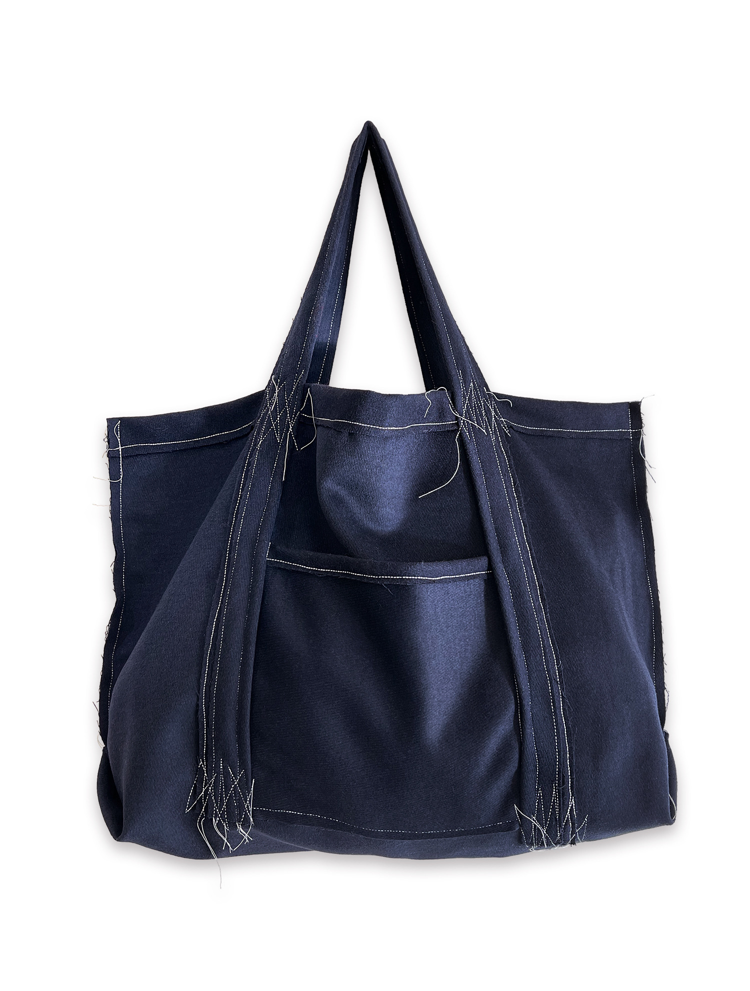 O Logo Drawing Stitch Bag / Navy - HAGO(하고)